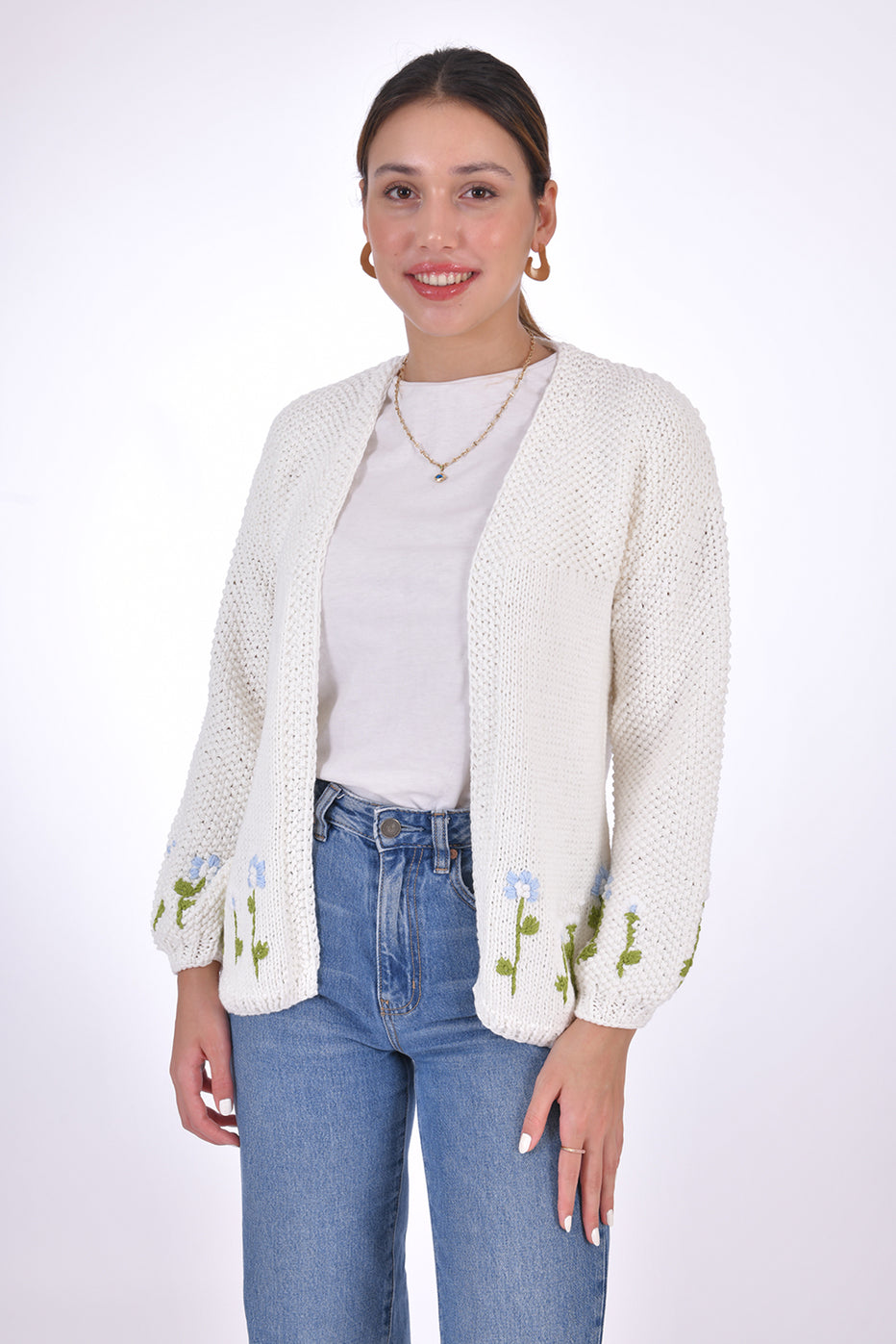 Fanm Mon MARINA Cotton Cardigan Sweater
