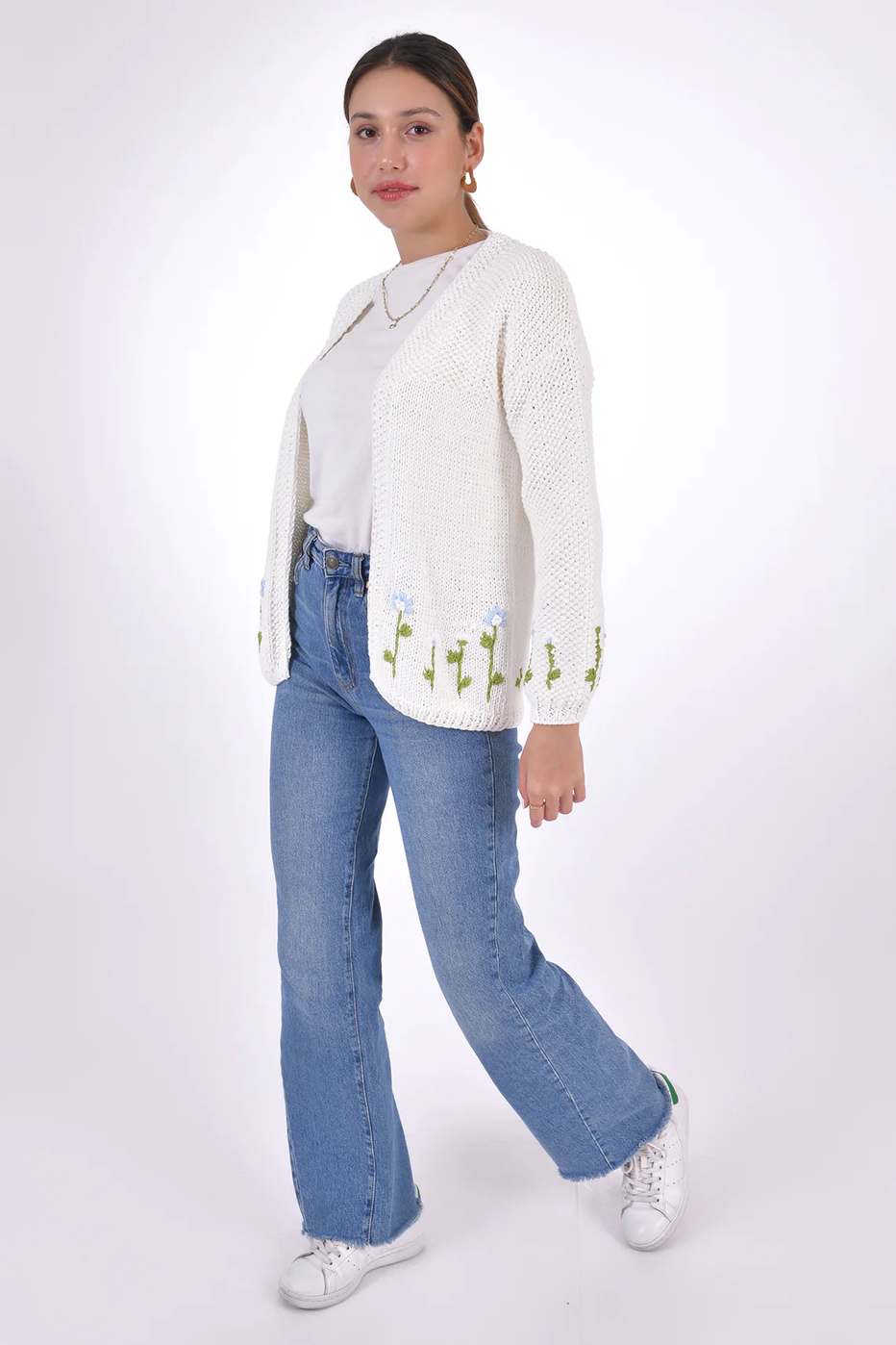 Fanm Mon MARINA Cotton Cardigan Sweater